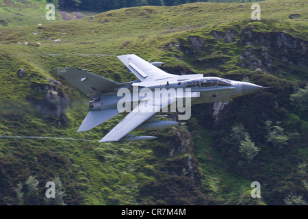 A RAF Tornado flying through the Mach Loop in Wales. Taken from Cad ...