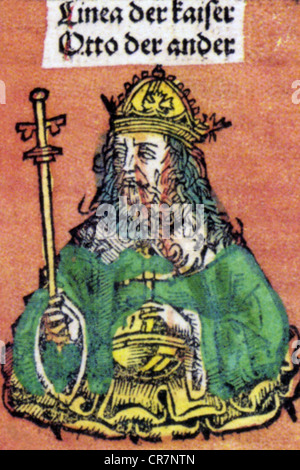 Otto II (c. 955-983), the Red. The Holy Roman Emperor receives the ...