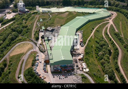 Aerial view, Alpincenter Bottrop indoor ski center, Bottrop, Ruhrgebiet ...