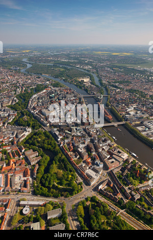 Bremen old town aerial panoramic view in Germany Stock Photo - Alamy