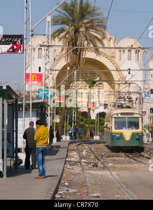 The tramway installed around 1908 is still running in Heliopolis ,Cairo ...