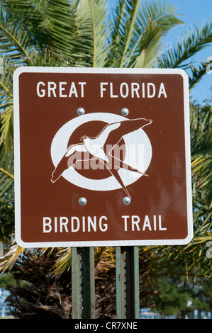 great florida birding trail sign signpost key west florida usa Stock ...