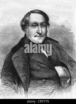 Picture of Gioachino Rossini (1792-1868) an Italian composer who wrote ...