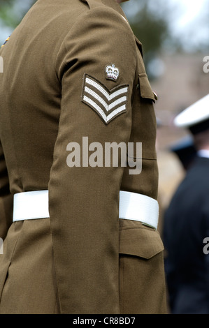 British Army officer rank insignia gold braid epaulet with 3 shoulder ...