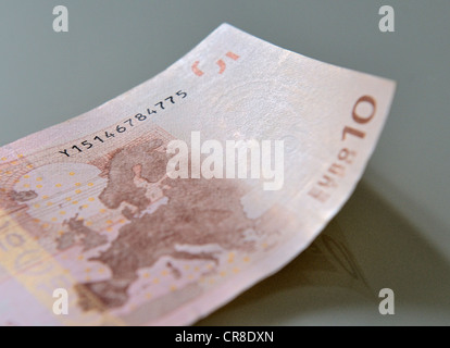 Greek 10 Euro Banknote with the Serial Number Y Stock Photo - Alamy