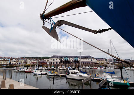 Boats boat in Aberystwyth Marina Harbour Ceredigion Cardiganshire mid ...