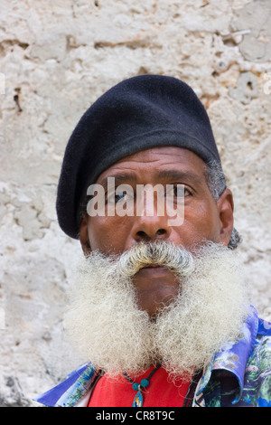 Cuba, Havana. Cuban Man with Beard and Mustache Stock Photo - Alamy