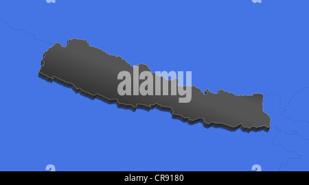 Political map of Nepal with the several zones where Narayani is ...