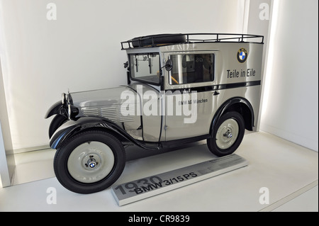 Old BMW car from about 1930, BMW Museum, Munich, Bavaria, Germany ...