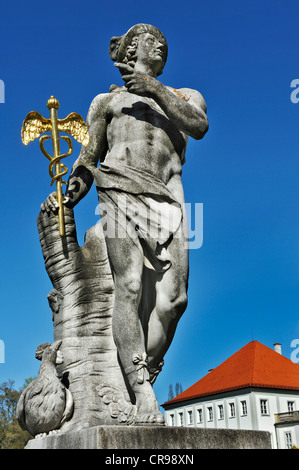 Sculpture of Mercury, 1778, by Roman Anton Boos in the palace Stock ...