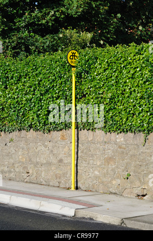 Bus stop sign, Dublin, Republic of Ireland Stock Photo - Alamy