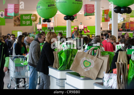 ASDA Store Opening in Bury St Edmunds, Suffolk Stock Photo - Alamy