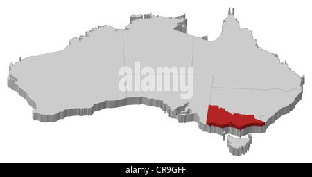 map of victoria Stock Photo - Alamy