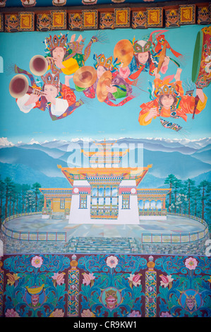 Traditional Bhutanese Wall Painting Stock Photo - Alamy
