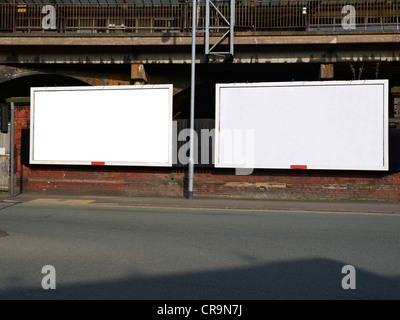 Fill in your own text or message, blank billboard in the uk Stock Photo ...