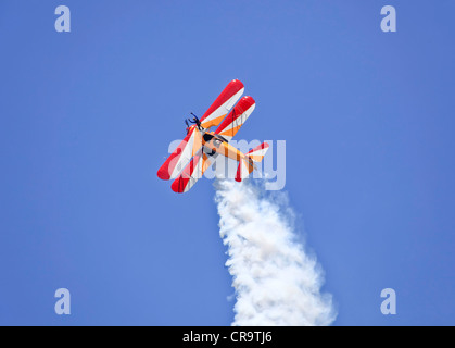 Jane Wicker; barnstorming aerobatic wing walker with her beautiful 450 ...