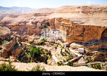 Landscape of monastery in Judea desert in Palestine Stock Photo - Alamy