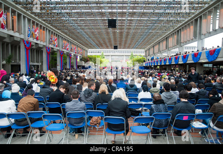 Graduation convocation ceremony at Simon Fraser University, Burnaby ...