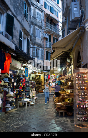 Shops In Corfu Old Town, Corfu Island, Greece Stock Photo - Alamy