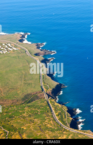 THE COASTAL ROAD REUNION ISLAND Stock Photo - Alamy