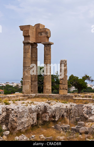 Temple of Apollo Pythios, city of Rhodes, Rhodos, Greece, Europe Stock ...