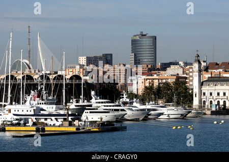 The Port of Valencia Spain Stock Photo - Alamy