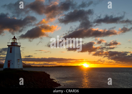 Inch Arron Lighthouse in Dalhousie New Brunswick on the Bay of Chaleur ...