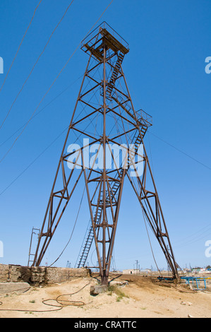 Oil field, oil industry on the Abseron peninsula, Azerbaijan, Caucasus ...