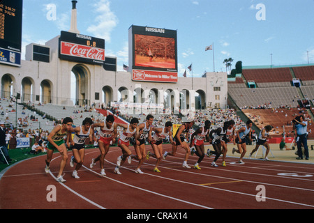 Runners starting 1500 metres race Stock Photo: 24626722 - Alamy