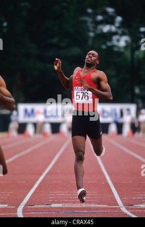 Butch Reynolds at the 1992 US Olympic Track and Field Trials Stock ...