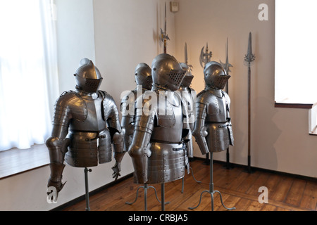 Knights' armours, weapons and art museum in the Veste Coburg castle ...