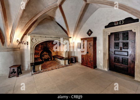 Knights' Hall in Burg Lauenstein castle, Lauenstein district Stock ...