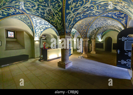 Artful vault in Burg Lauenstein castle, Lauenstein district ...