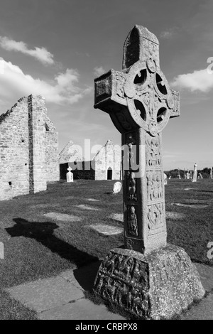 High cross of the scriptures, Clonmacnoise Stock Photo - Alamy