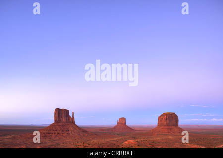 Merrick Butte at dusk, Monument Valley, Arizona, United States Stock ...
