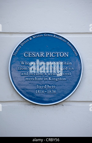 blue plaque marking a home of freed slave and successful coal merchant ...