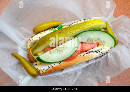 Vienna Beef and Chicago Style Hot Dog sign Stock Photo - Alamy