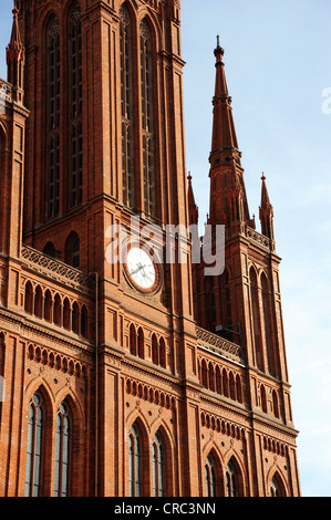 A low-angle shot of a Gothic Protestant Church of Avas, tucked among ...