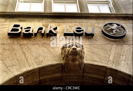 Logo of Bank Leu in Zurich, Switzerland Stock Photo - Alamy