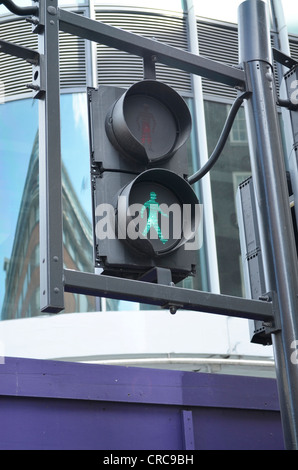 traffic light, green, man, go, symbol, signal, black background ...