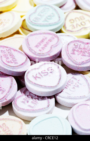 Heart shaped sherbet sweets Stock Photo - Alamy