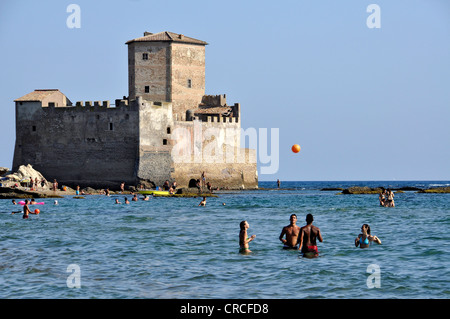 Torre Astura, medieval fortress, 10th Century, Tyrrhenian Sea near ...