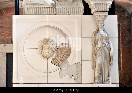 Reconstruction of the attic of the portico to the Forum of Augustus ...
