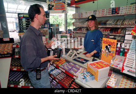Elf Oil gas station, buying, selling situation Stock Photo - Alamy
