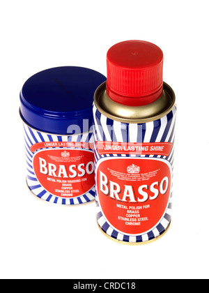 A tin of Brasso metal polish wadding for brass , copper , stainless ...