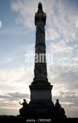 Pedestal of the Congress column in Brussels, Belgium, celebrating the ...