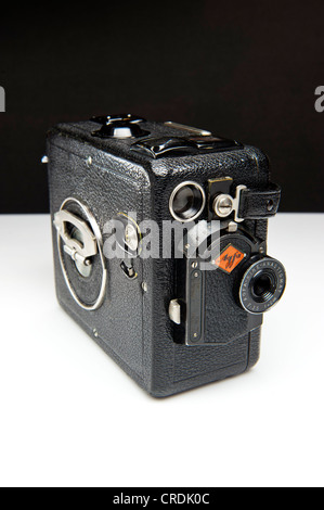 Vintage Agfa 8mm wind up box style movie camera with leather case Stock ...