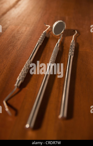 Close-up of dental instruments for prophylaxis examination Stock Photo ...
