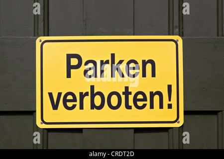 Parken Verboten Parking Forbidden Sign in Germany Stock Photo - Alamy