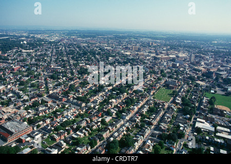 Aerial view Lancaster city, PA Stock Photo - Alamy